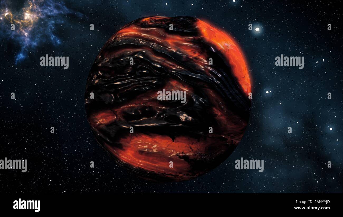 Genesis Birth of a Planet Concept 3D Illustration Stock Photo - Alamy