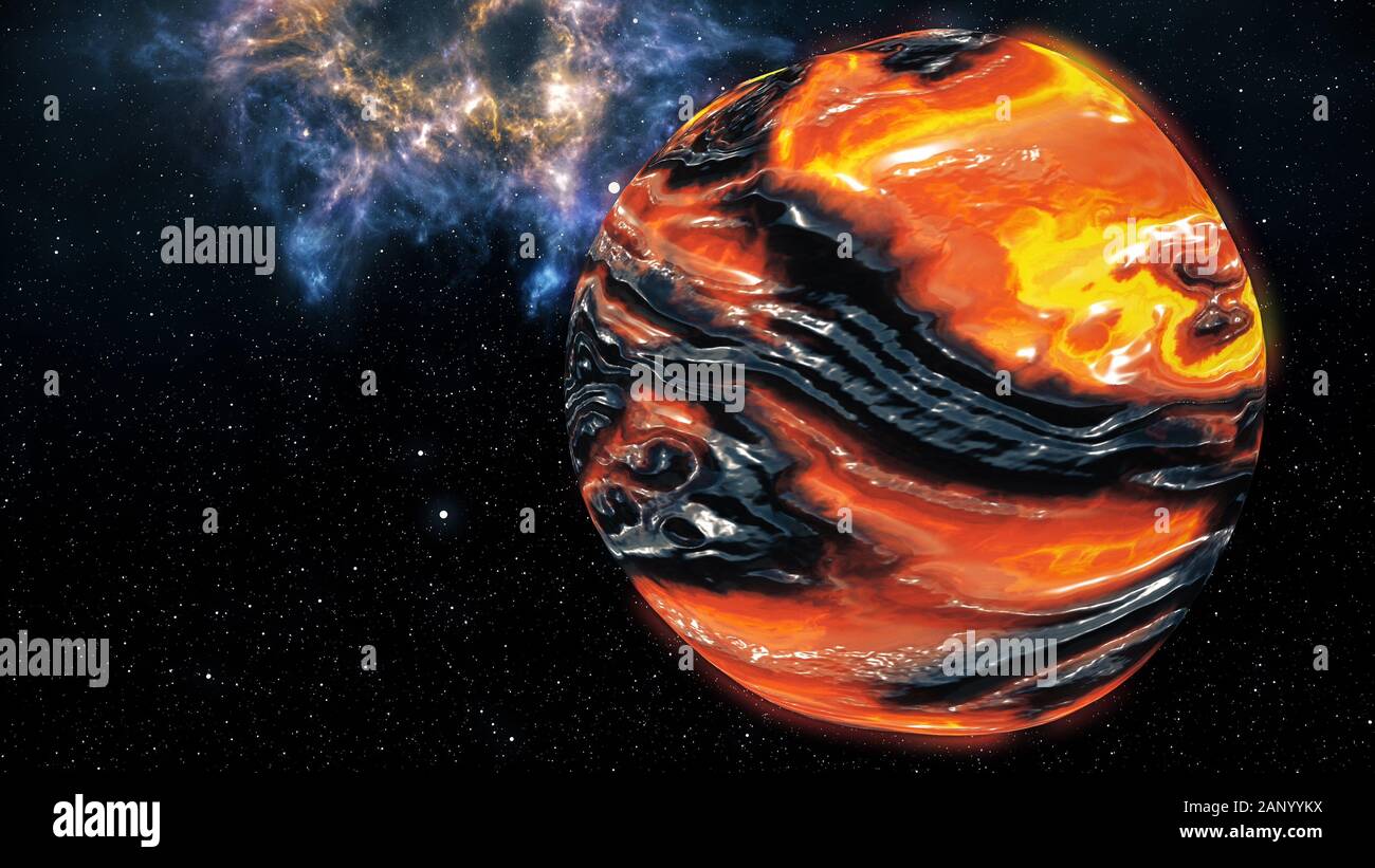 Genesis Birth of a Planet Concept 3D Illustration Stock Photo - Alamy