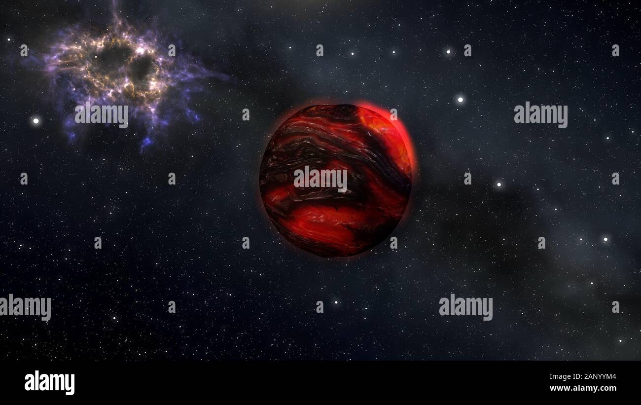 Genesis Birth of a Planet Concept 3D Illustration Stock Photo - Alamy