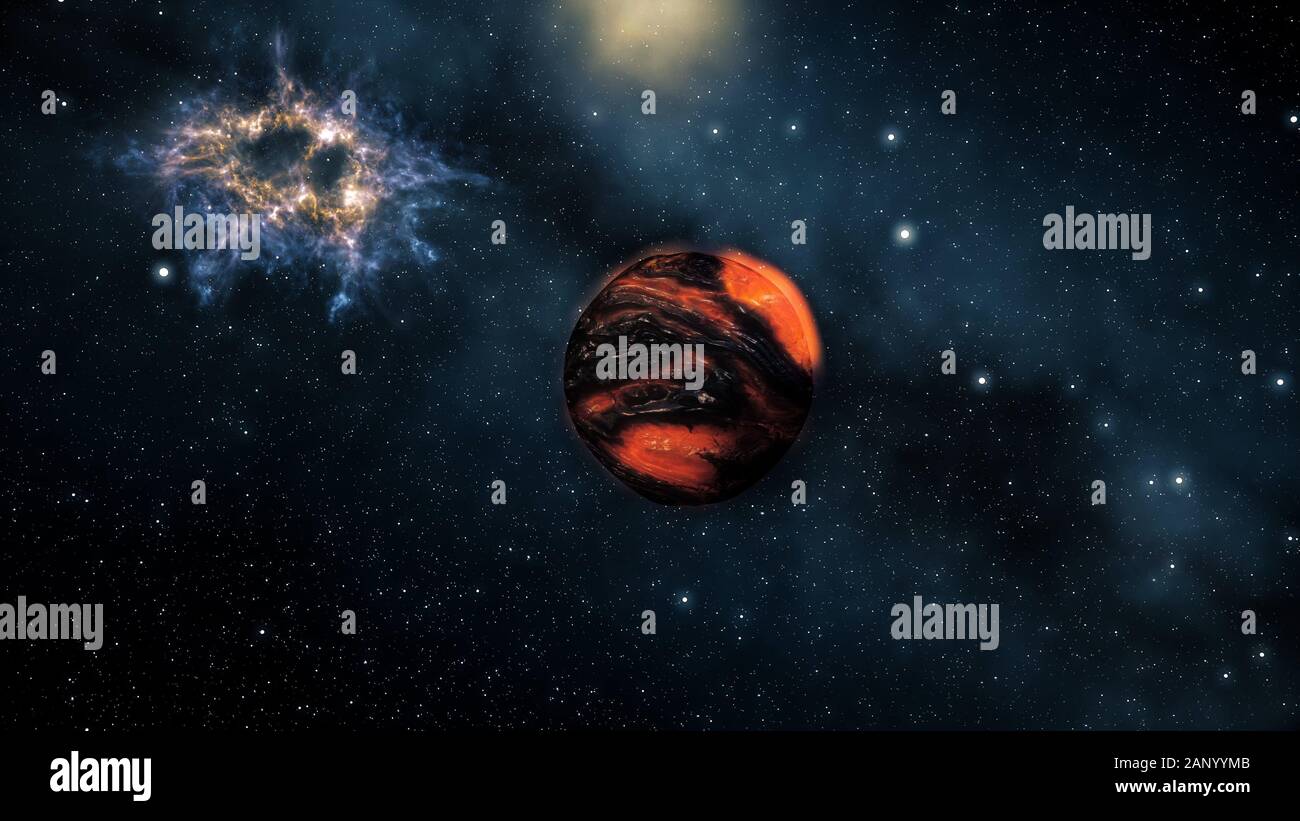 Genesis Birth of a Planet Concept 3D Illustration Stock Photo - Alamy