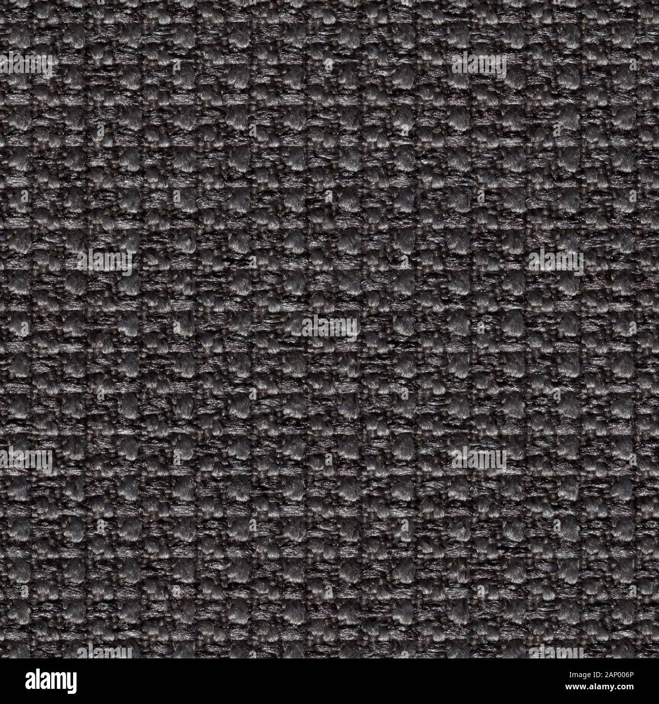 Charming fabric background in ideal grey colour. Seamless square ...