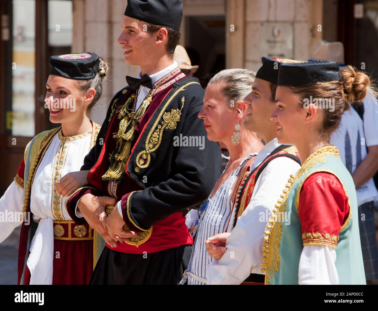 Dancers in traditional costume, Montenegro Stock Photo - Alamy