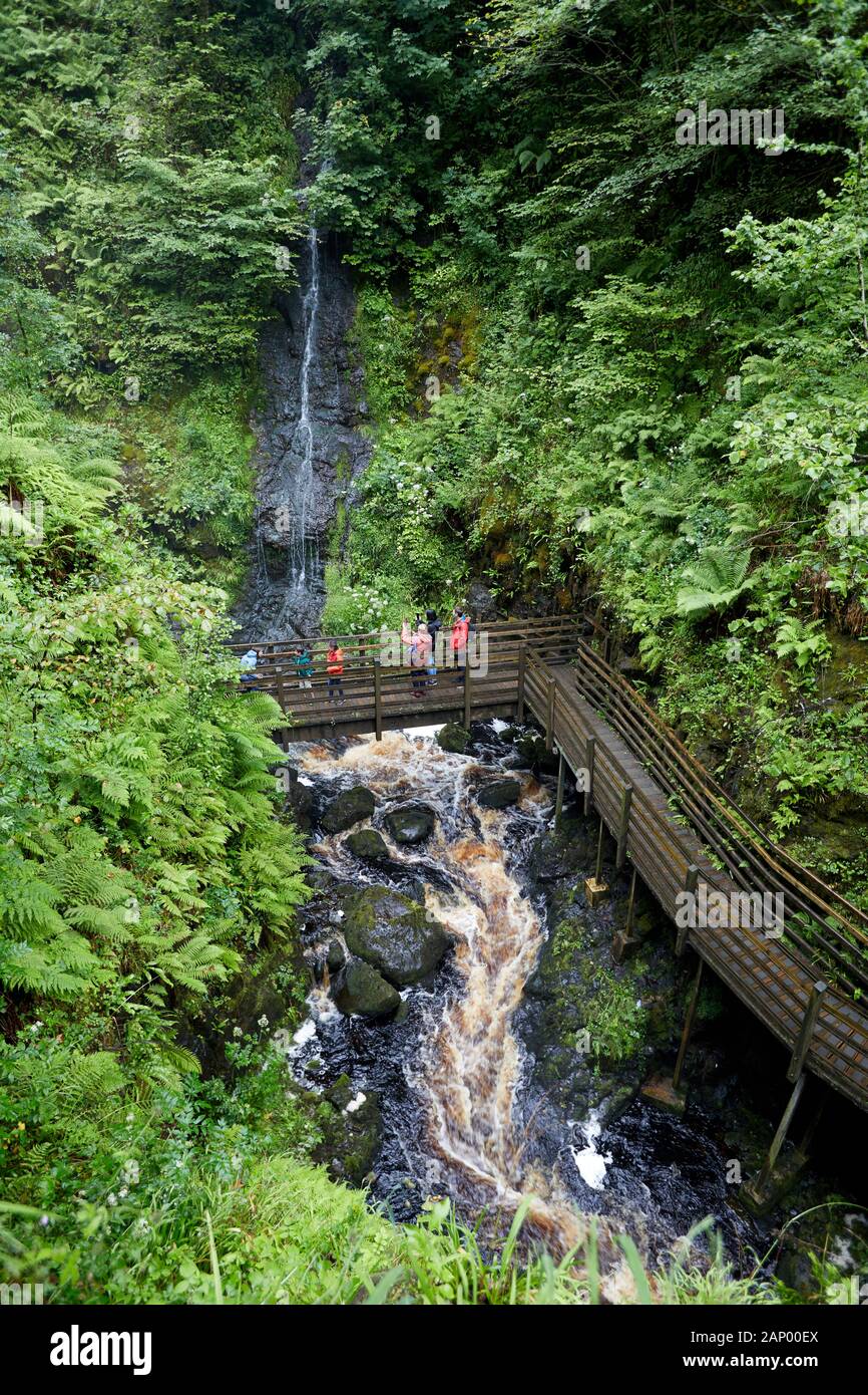 Waterfalls in Glenariff Forest Park, Co Antrim Stock Photo - Alamy