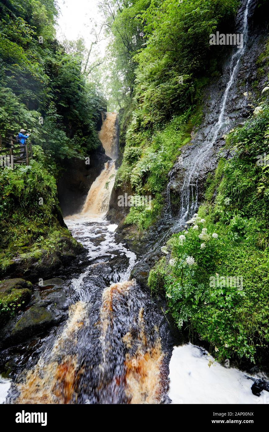Waterfalls in Glenariff Forest Park, Co Antrim Stock Photo - Alamy