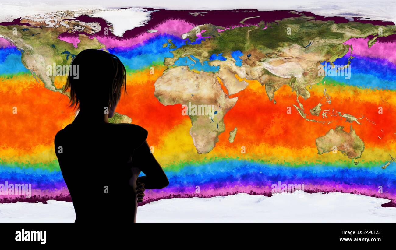 Climate simulation map hi-res stock photography and images - Alamy