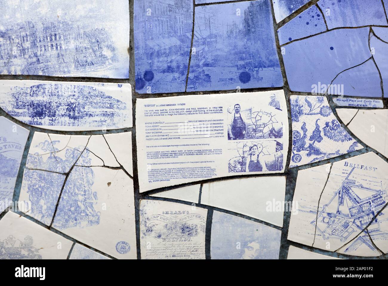 The Big Fish sculpture by John Kindness & Paul Mangan 1999, Belfast ...