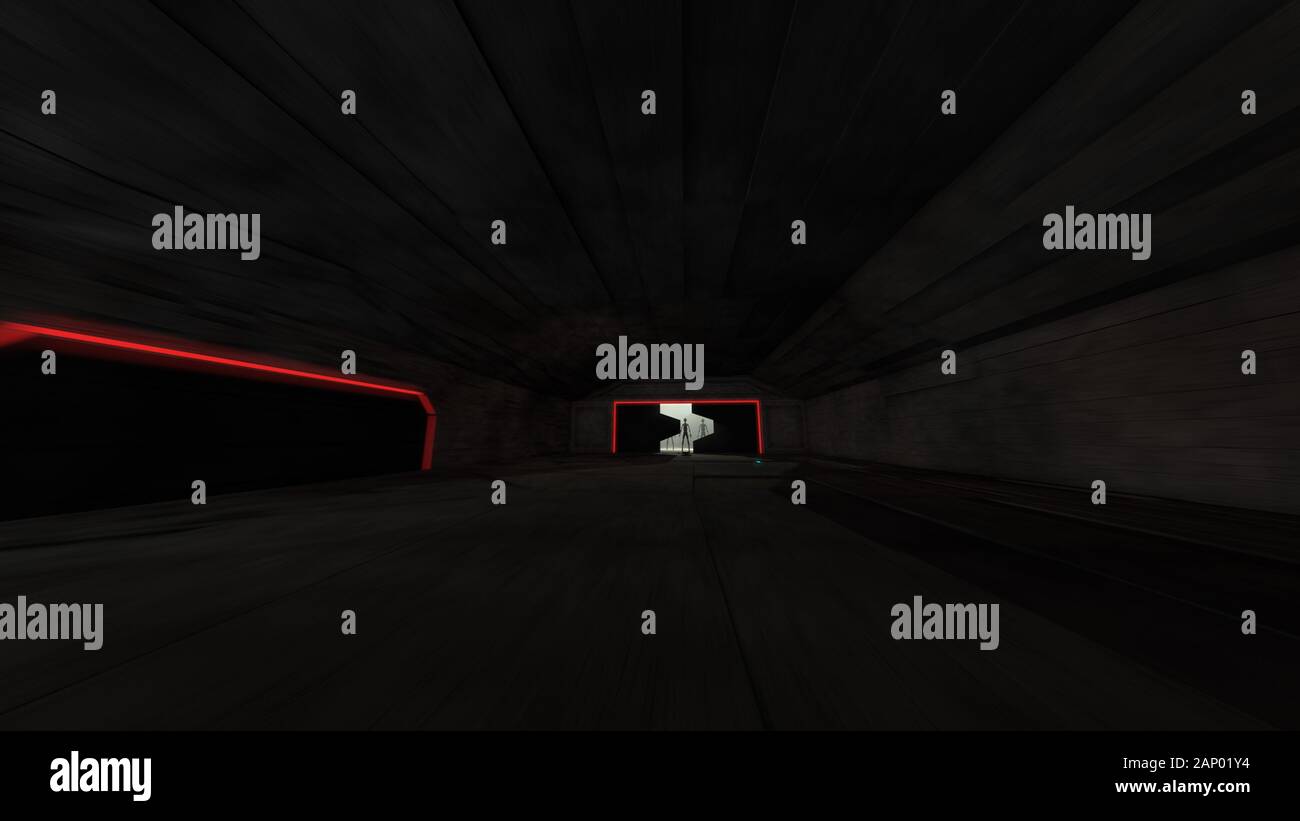 Aliens Reveal behind Space Station Gate 3D Illustration Stock Photo - Alamy