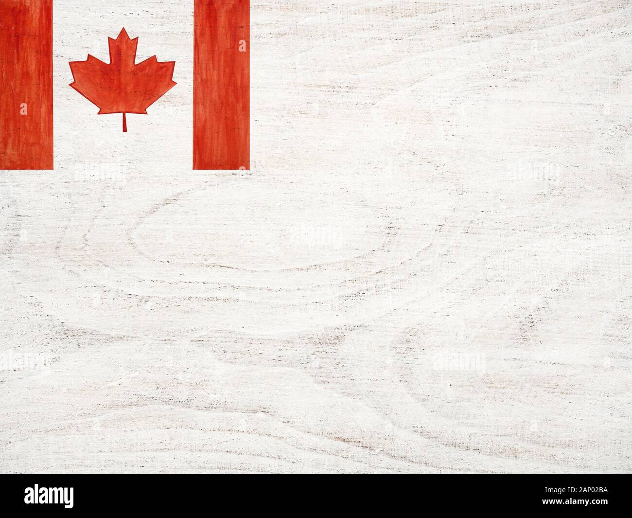 Beautiful drawing of the Canadian Flag. Closeup Stock Photo - Alamy