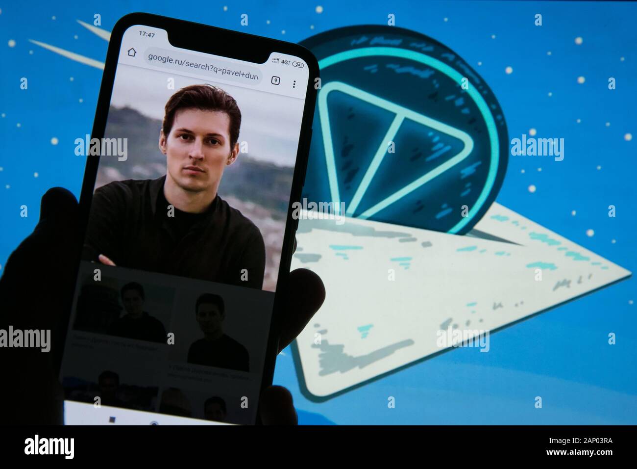 TON Telegram Open Network on a computer screen, Gram token Stock Photo ...