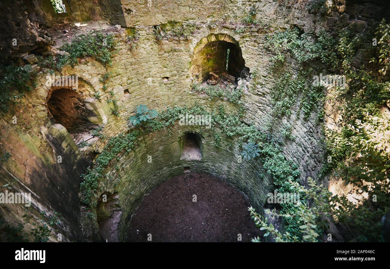 Usk Castle, Monmouthshire, Wales, UK Stock Photo - Alamy