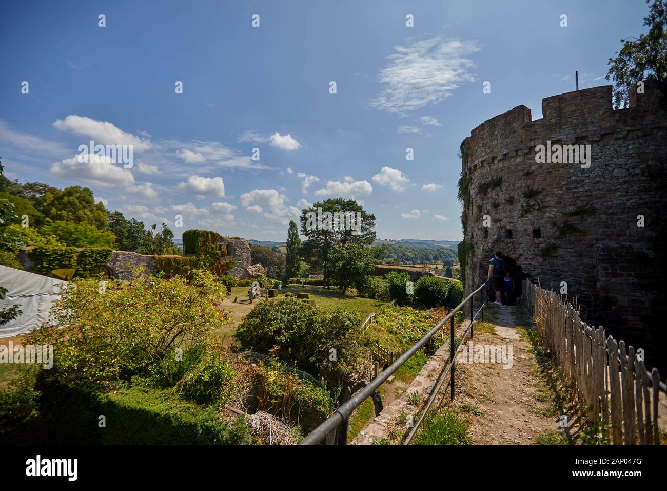 Usk Castle, Monmouthshire, Wales, UK Stock Photo - Alamy