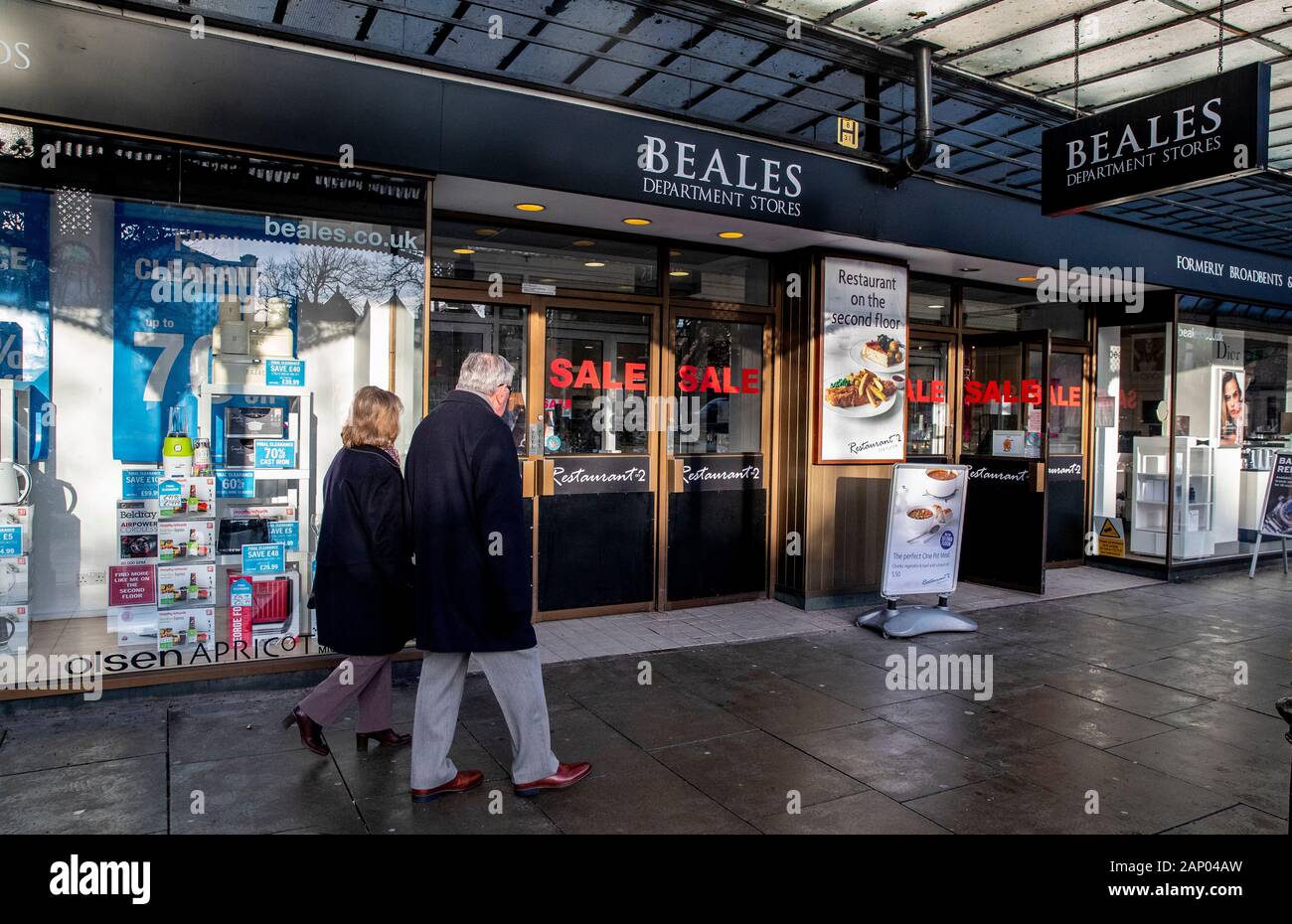General view of beales department stores in southport hi-res stock ...