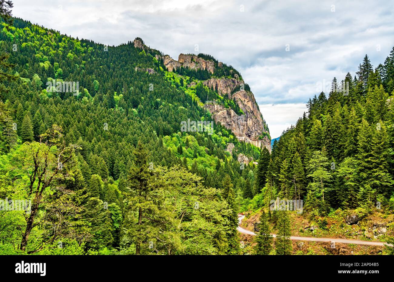 Sumela Monastery in the Pontic Mountains, Turkey Stock Photo - Alamy