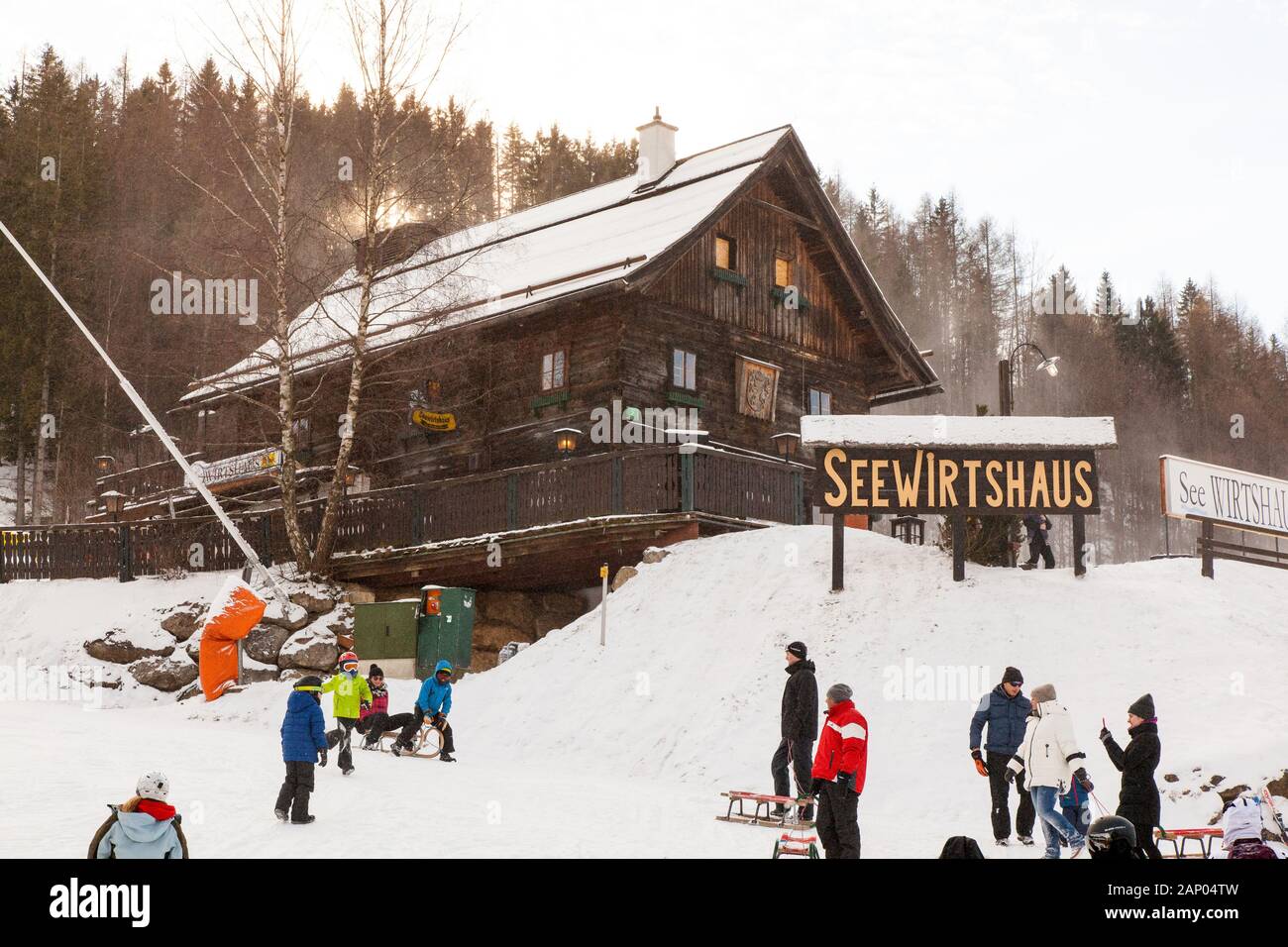 Semmering ski resort, Lower Austria, Viennese alps,Austria Stock Photo ...