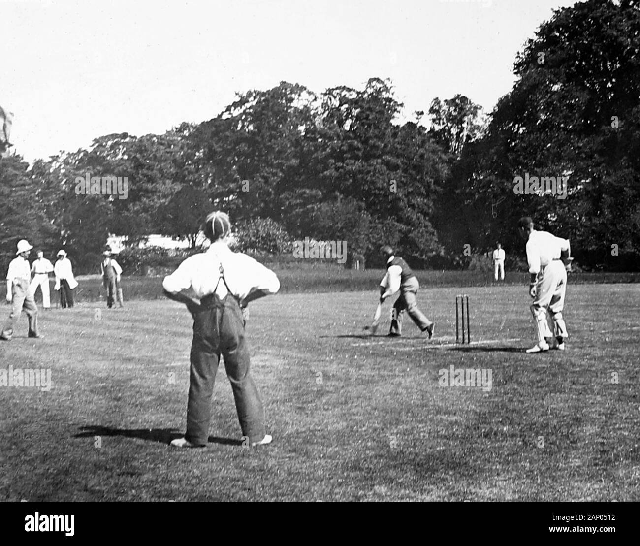 Village cricket match, early 1900s Stock Photo - Alamy