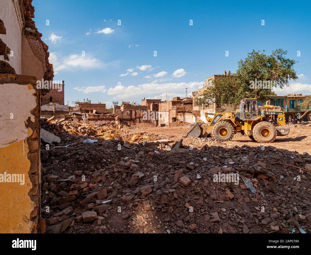 The old part of the oasis Kashgar, the capitol of Uigur culture with ...