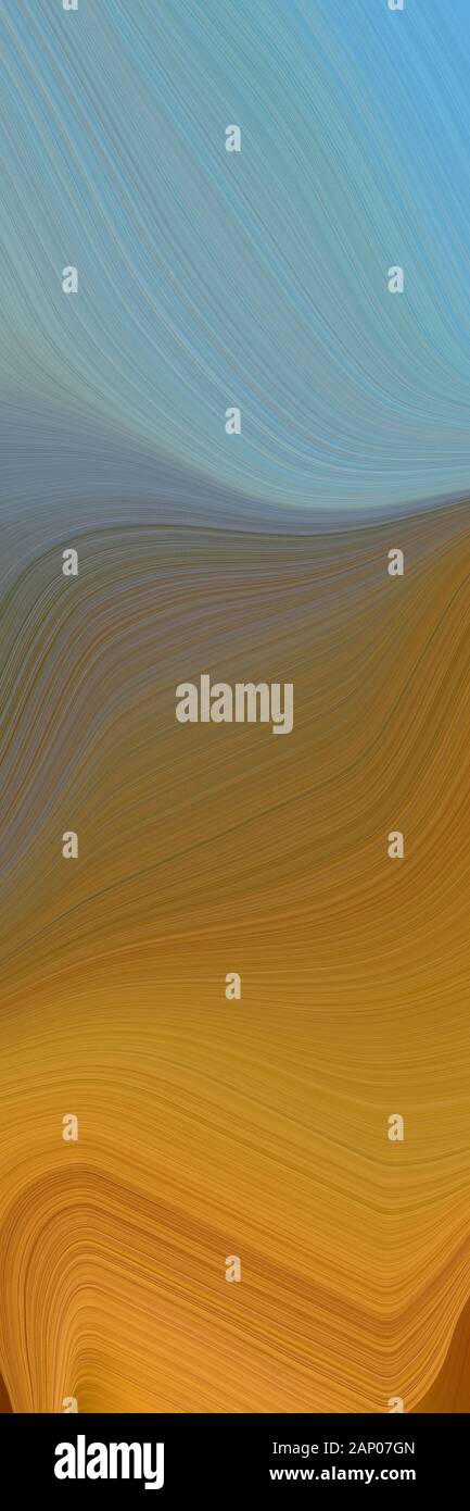 decorative designed vertical header with cadet blue, brown and bronze ...