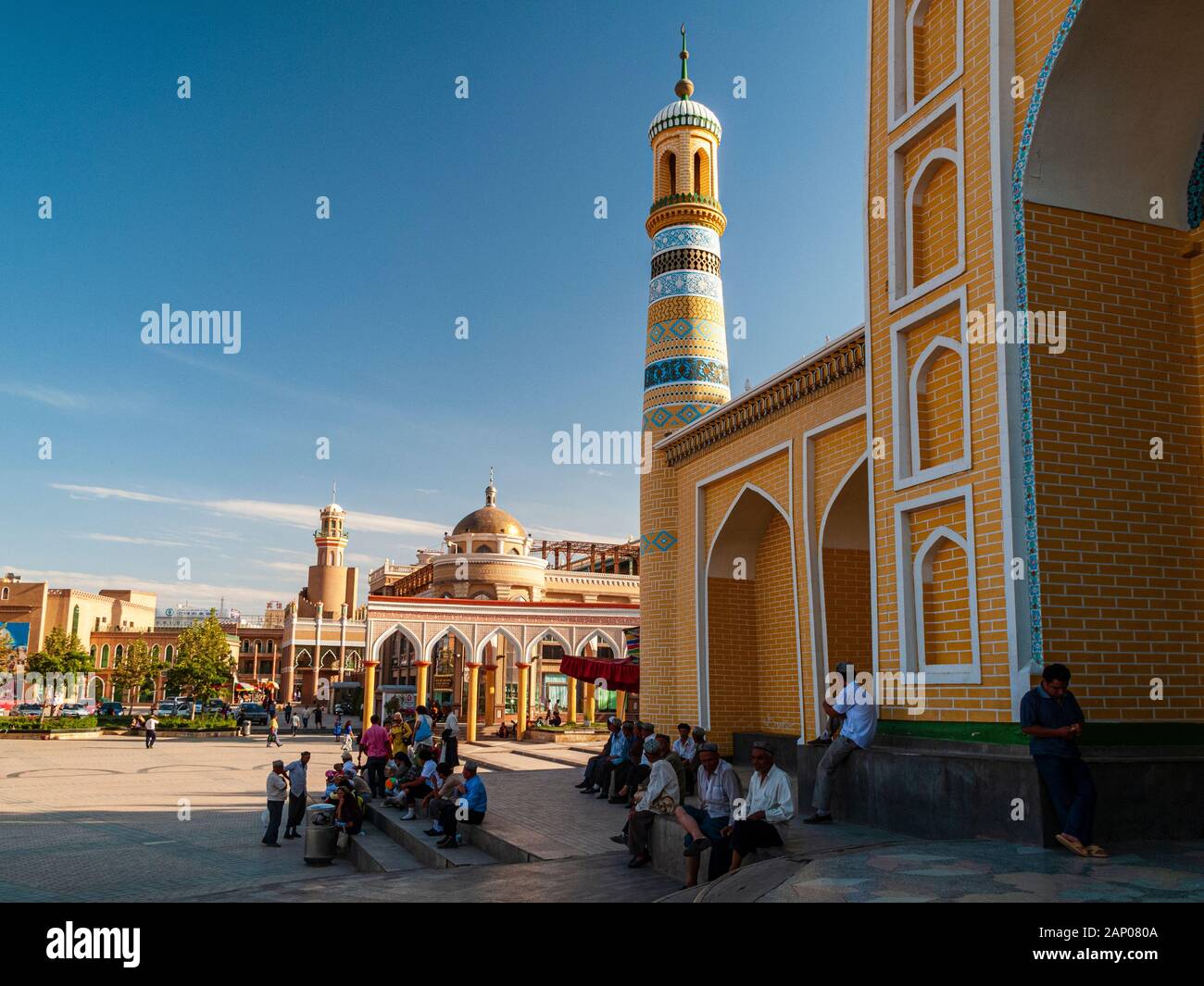 The old part of the oasis Kashgar, the capitol of Uigur culture with ...