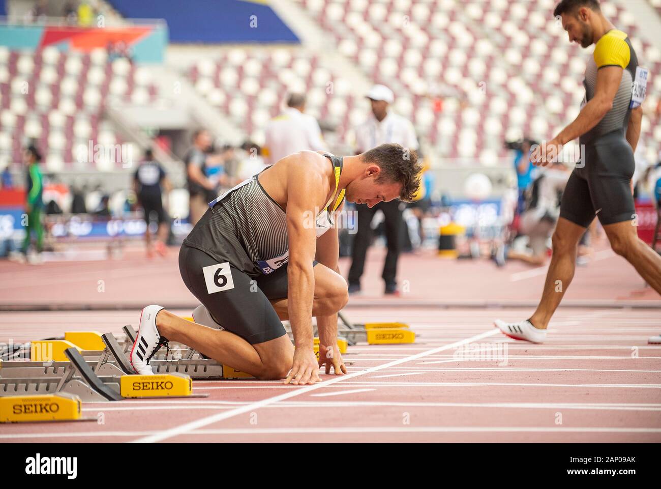 Starting block 100m hi-res stock photography and images - Alamy