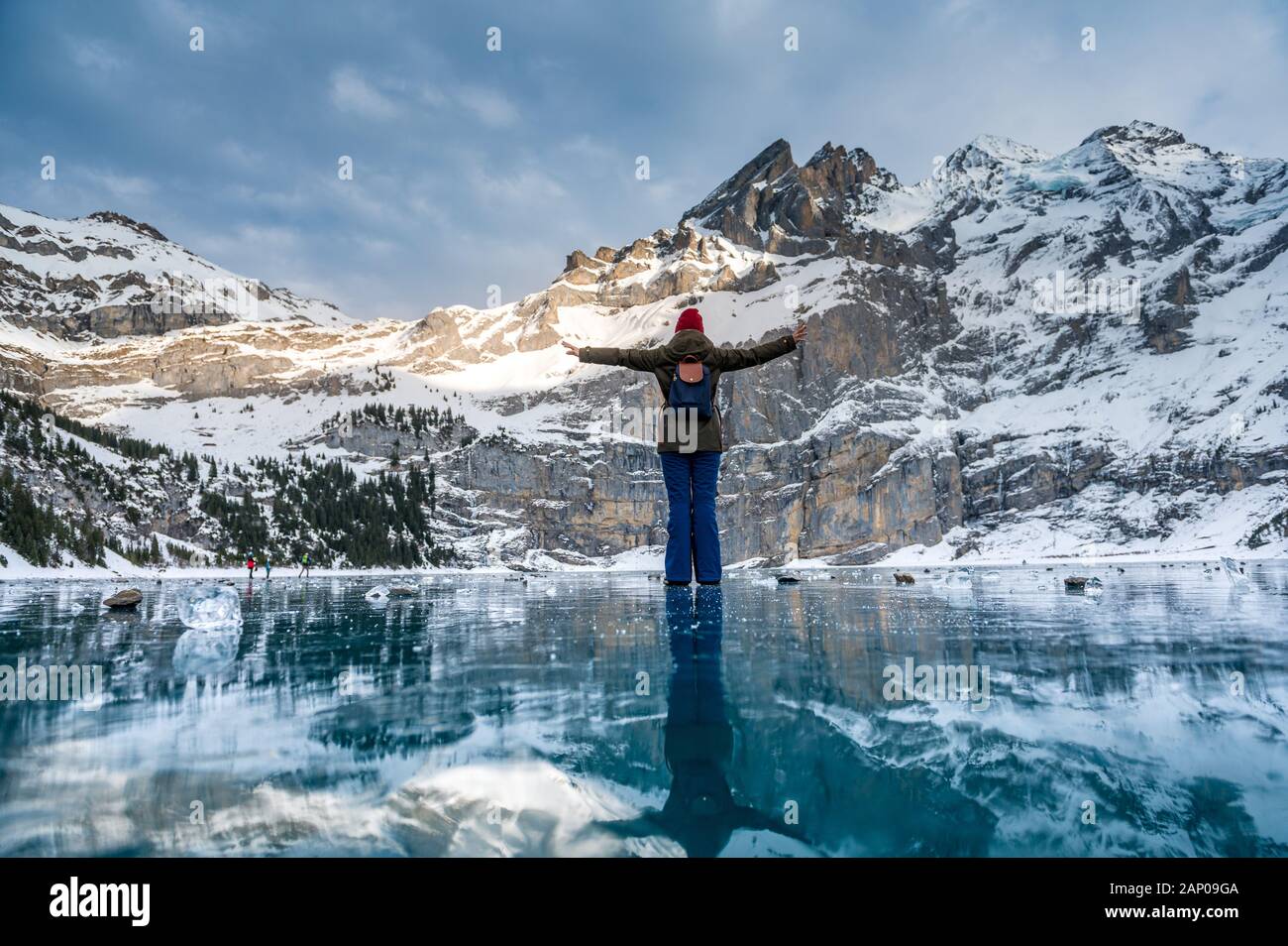 Woman in ice block hi-res stock photography and images - Alamy
