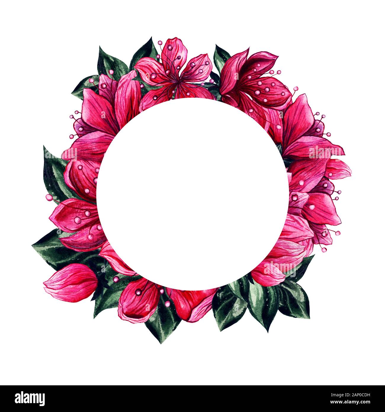 Pink Flower Frames And Borders