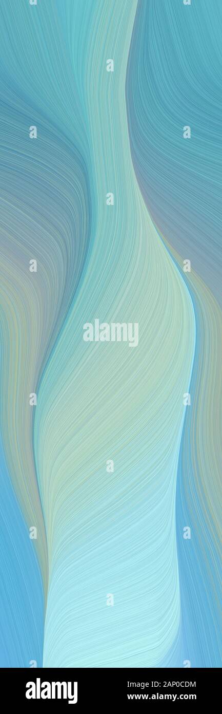 surreal vertical header with medium aqua marine, pale turquoise and ...