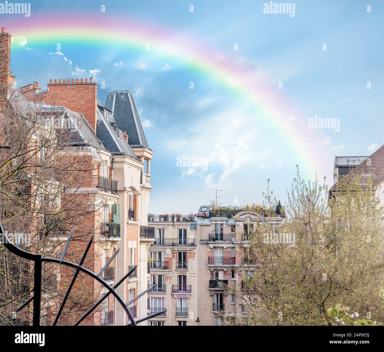 Rainbow in paris hi-res stock photography and images - Alamy
