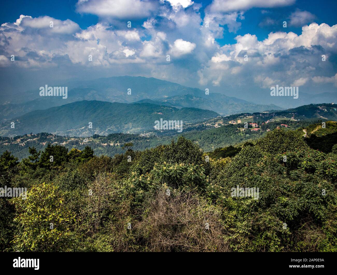 Viewpoint close to Kathmandu in Nepal Stock Photo - Alamy