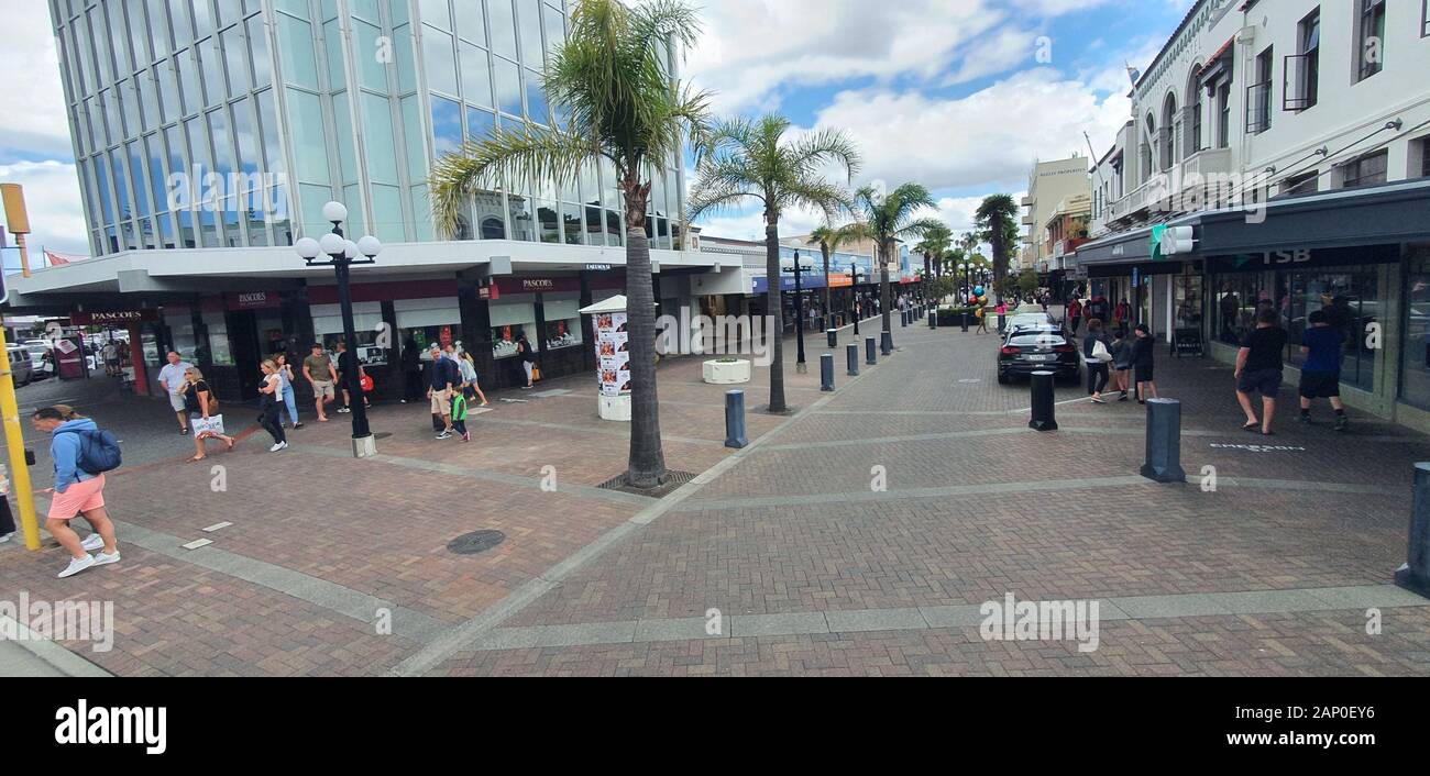 Napier, North Island / New Zealand - December 29, 2019: Napier, The Art ...