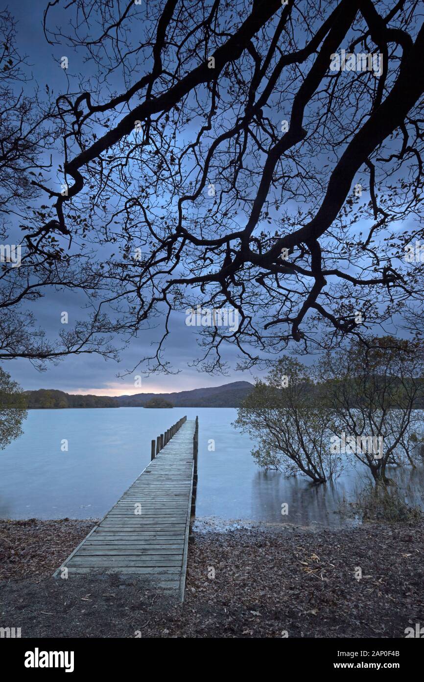Pier jetty at coniston water in cumbria hi-res stock photography and ...