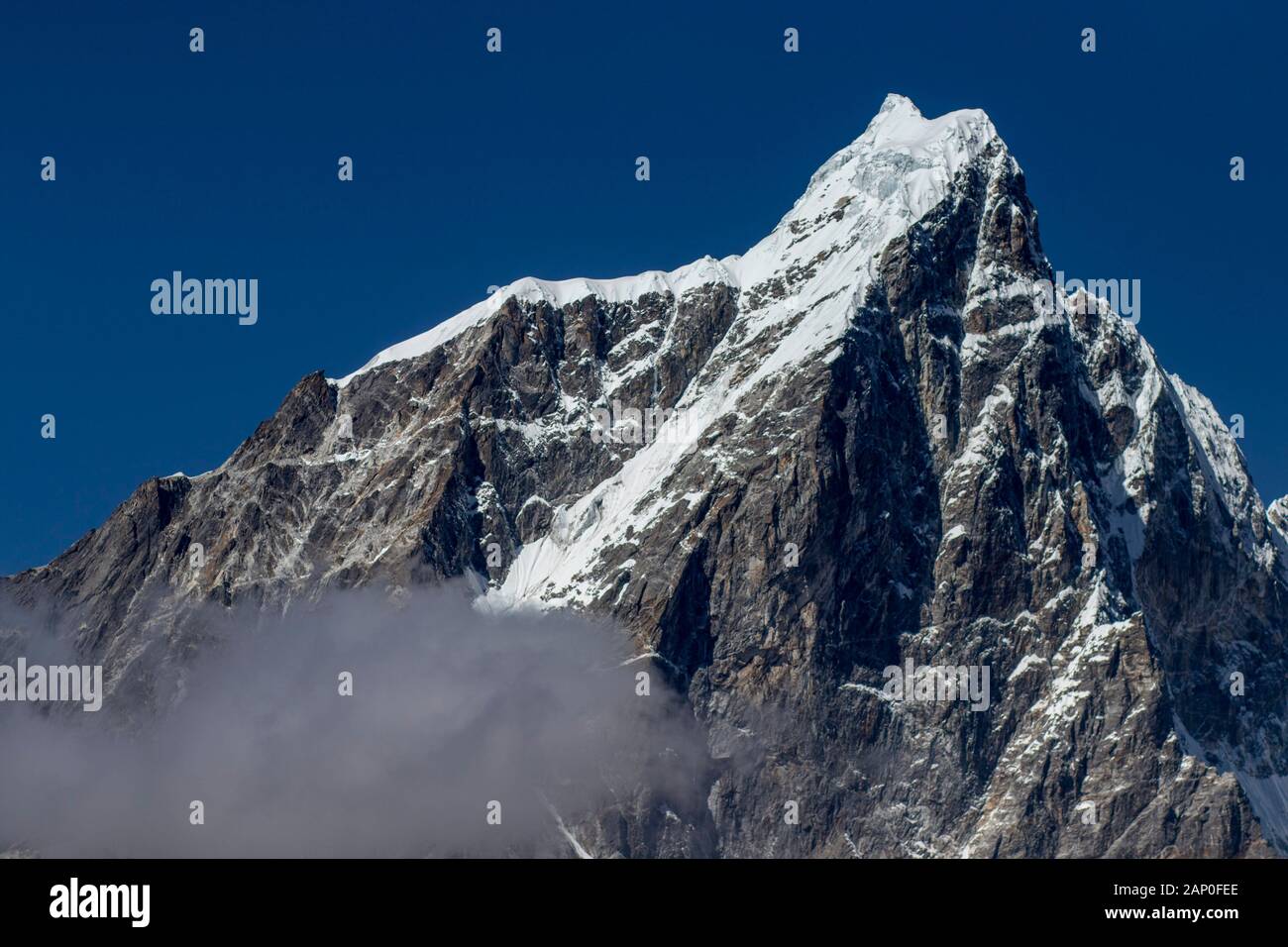 Valley and Mountains in the Himalayan area in Nepal Stock Photo - Alamy