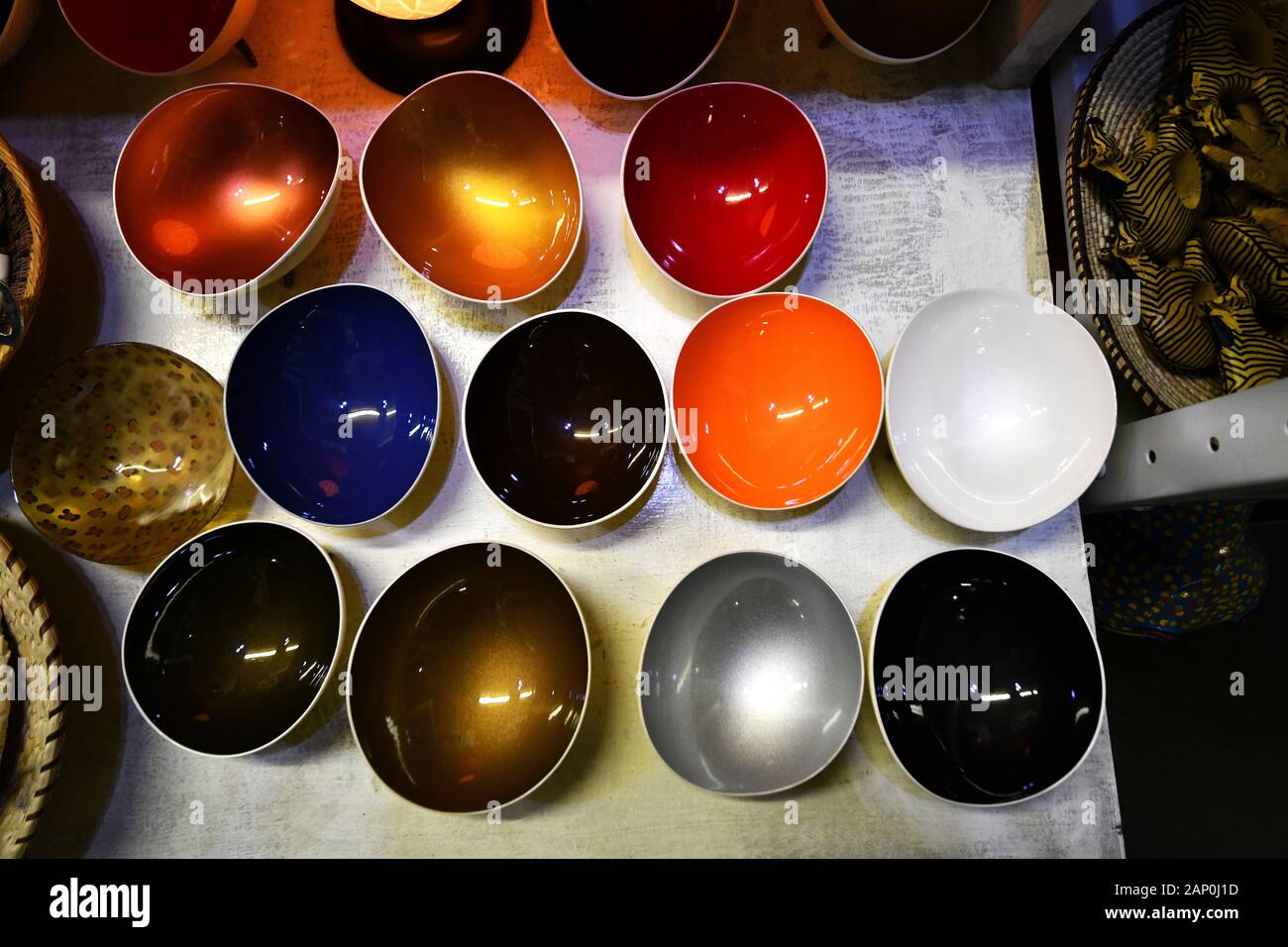 Windhoek, Namibia. 09th Mar, 2019. Glazed and lacquered ostrich ...