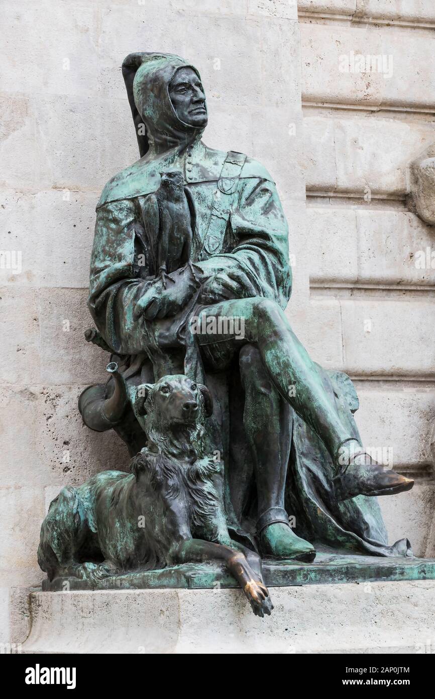 Elements of the Fountain Hunt of King Matthias at the Royal Palace in ...