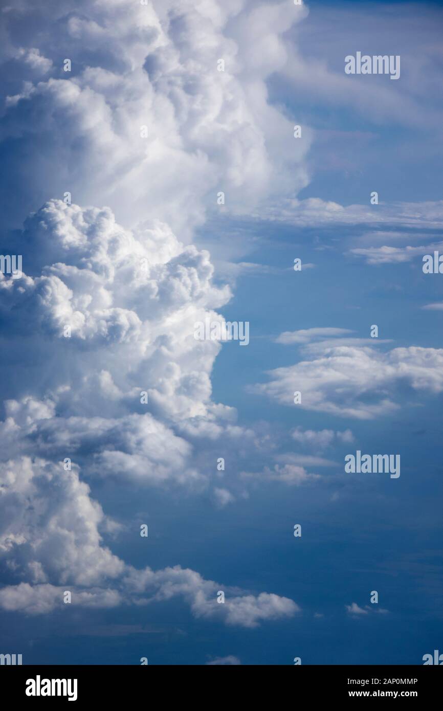 Vertical clouds background with blue sky Stock Photo - Alamy