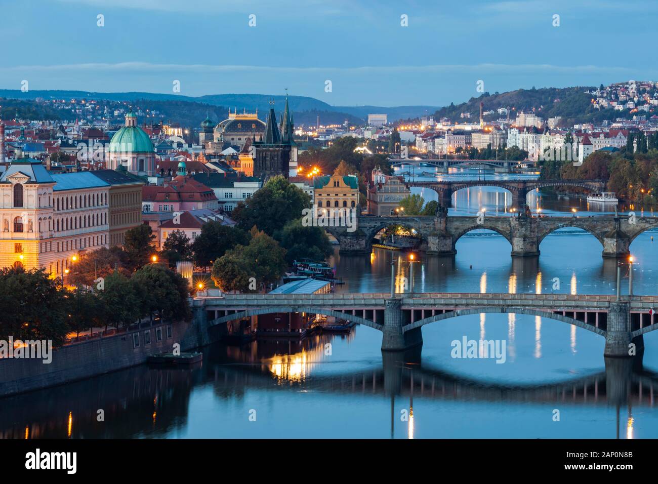 Vltava river bridge hi-res stock photography and images - Alamy