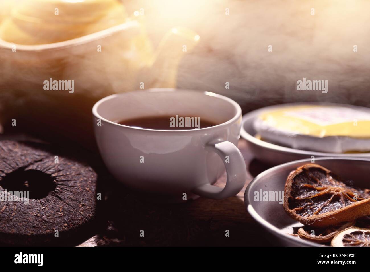 morning ritual of making good red tea Stock Photo - Alamy