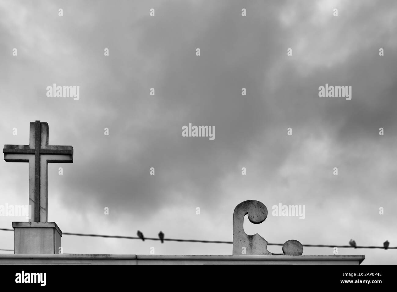 Pigeon religion Black and White Stock Photos & Images - Alamy