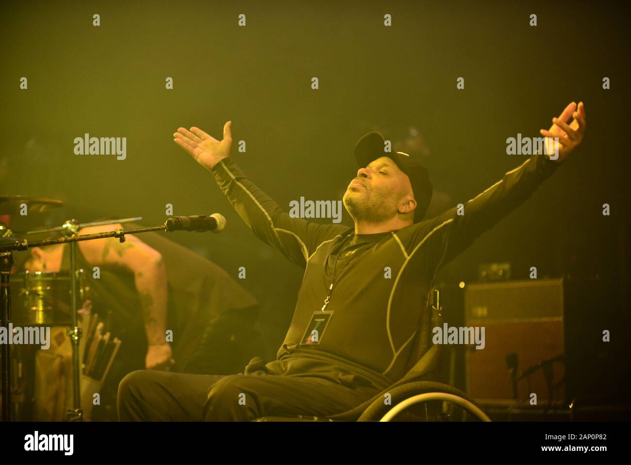 Miami Beach, Florida, USA. 18th Jan, 2020. Vocalist Donnie Calvin of ...