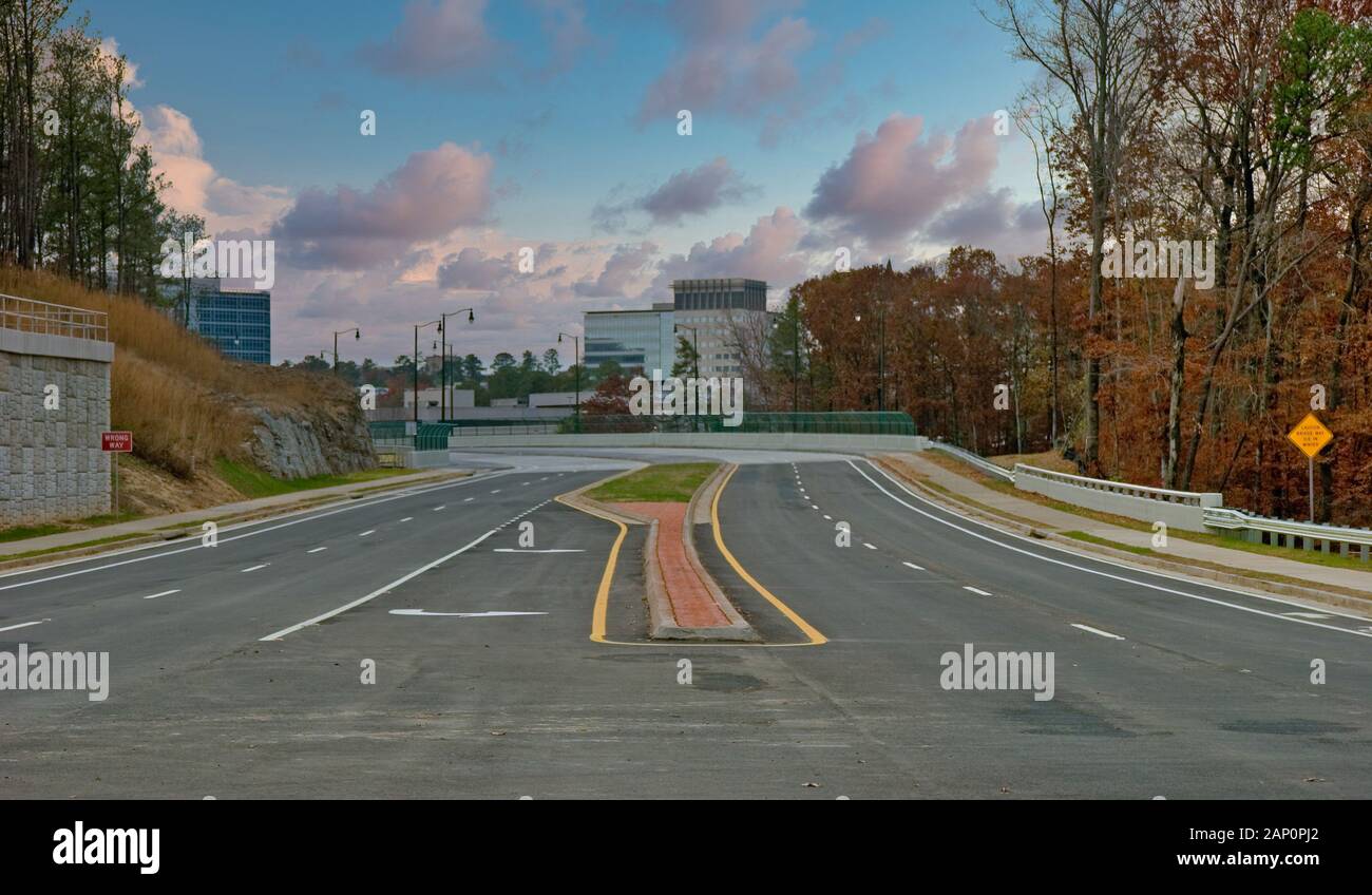 Empty Bridge at Dawn Stock Photo - Alamy