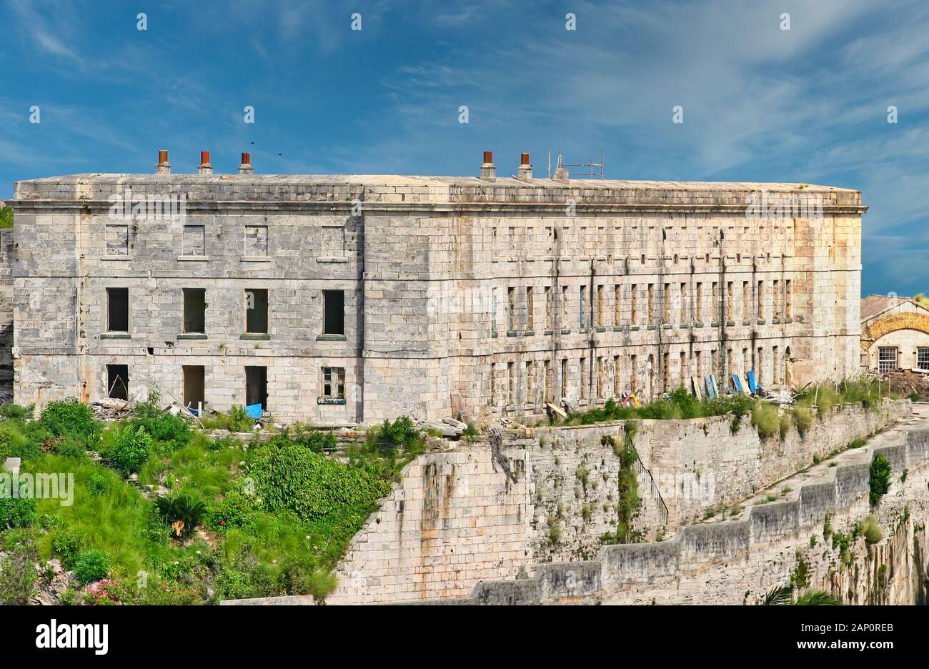 Old Stone Prison in Bermuda Stock Photo - Alamy