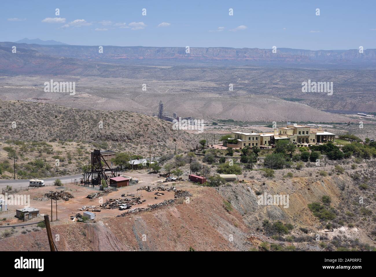 Jerome, AZ. U.S.A. May 18, 2018. A National Historical Landmark 1967 ...