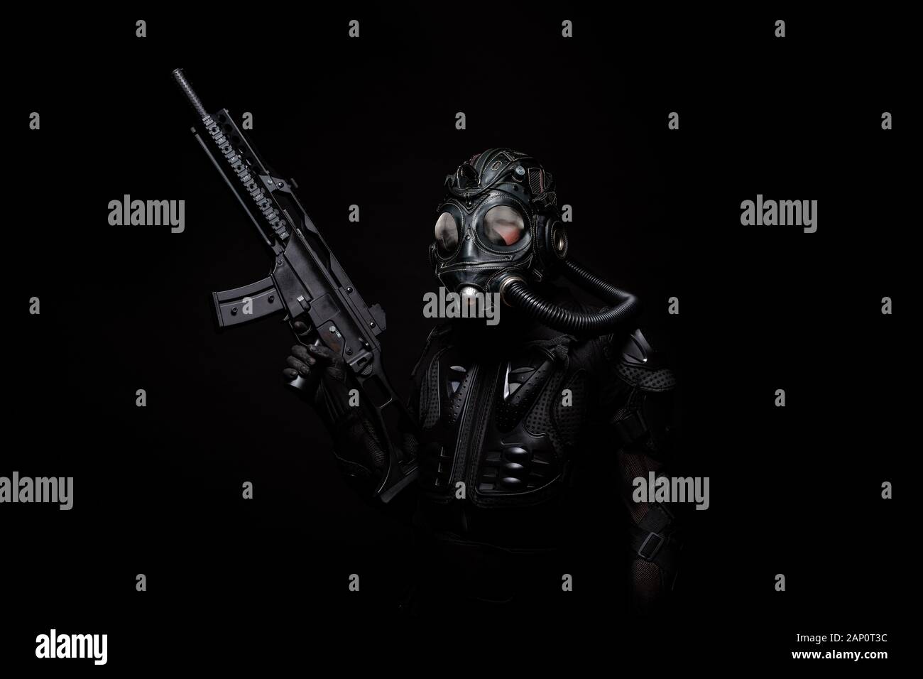 Fat black man gun hi-res stock photography and images - Alamy