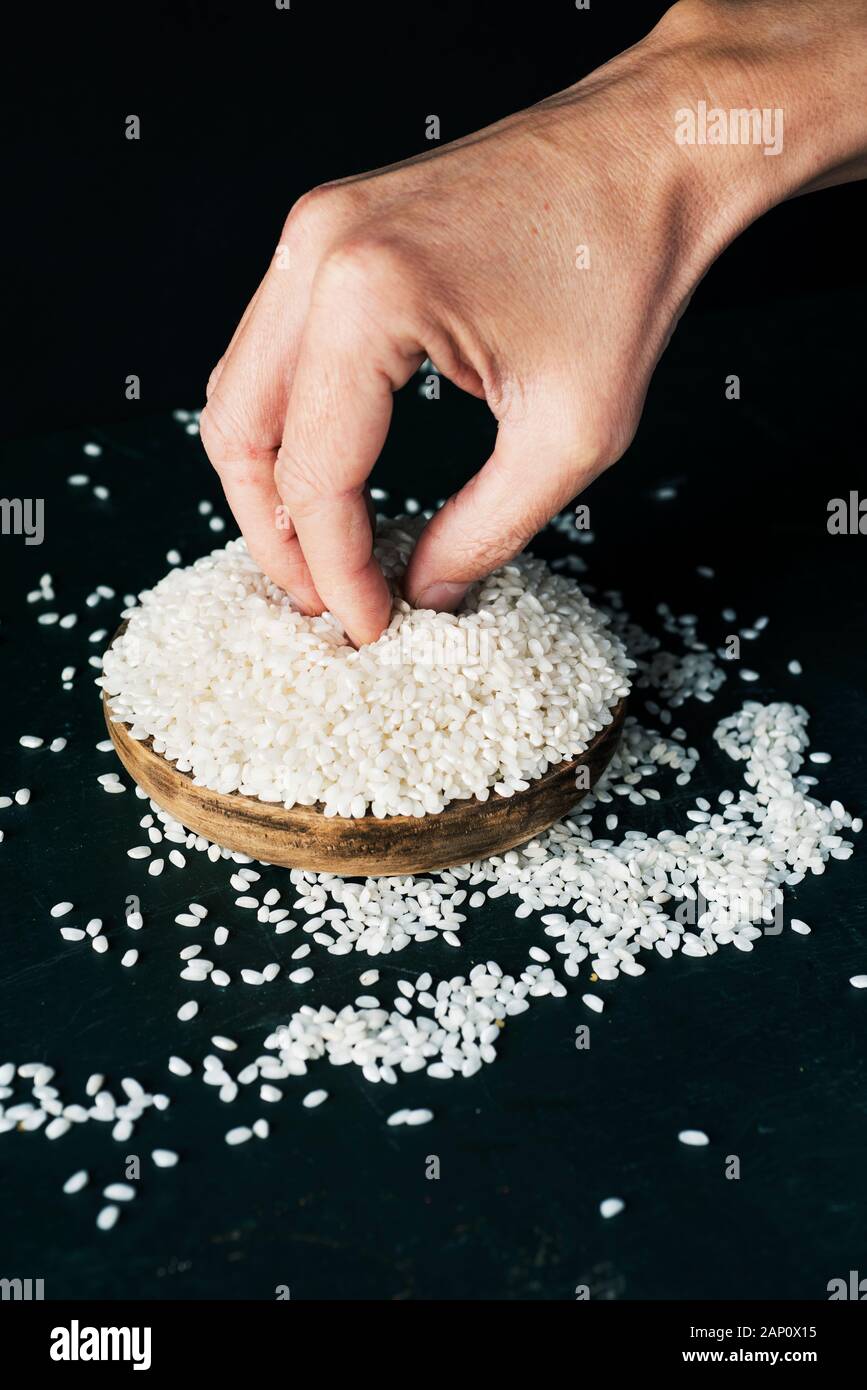 Man eating rice hi-res stock photography and images - Alamy