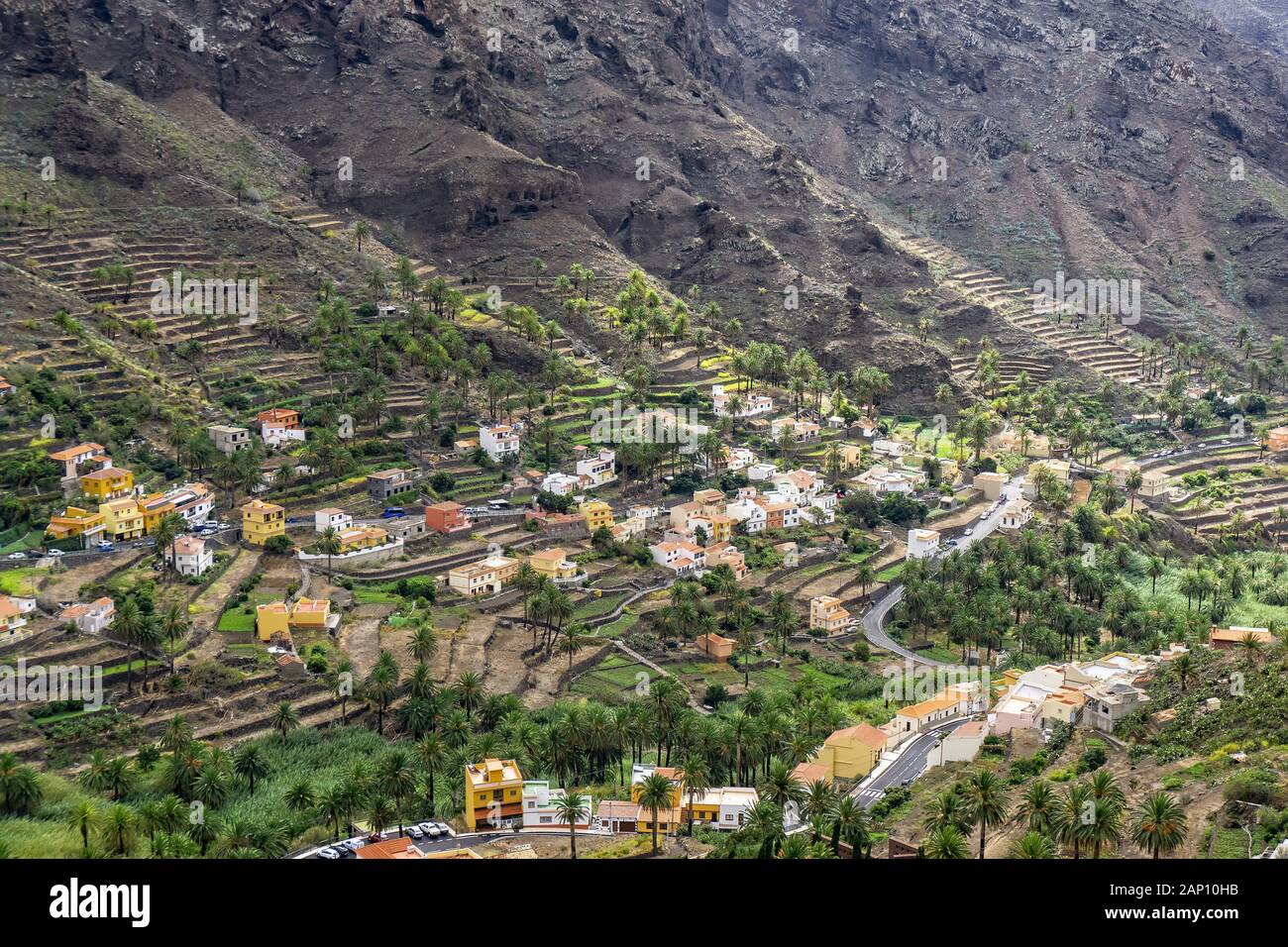 The Valle Gran Rey on the Canary Island La Gomera | usage worldwide ...