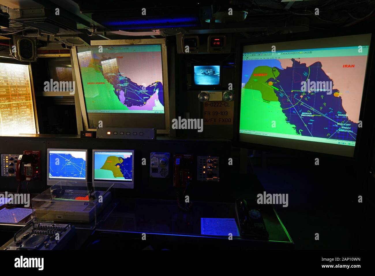 SAN DIEGO, CA -3 JAN 2020- Interior view of the USS Midway, a historic ...