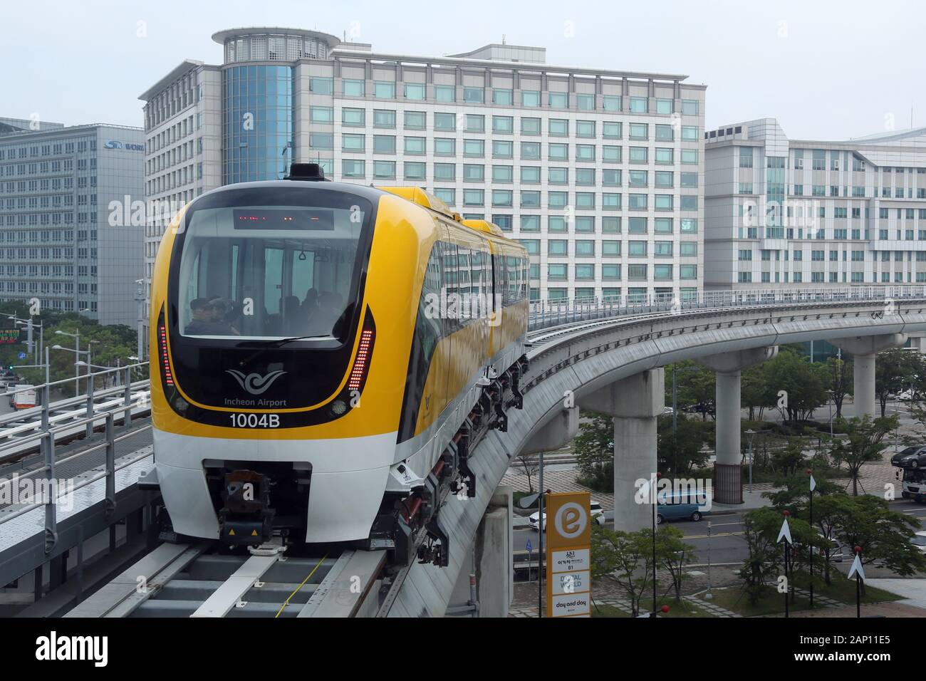 Incheon, Southkorea - 24. May 2016: Maglev train at Seoul Incheon ...