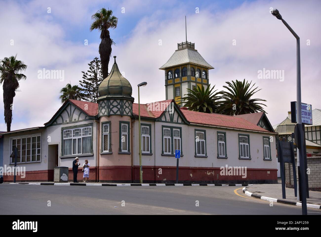 Unmistakably German-influenced architecture in the Namibian city of ...