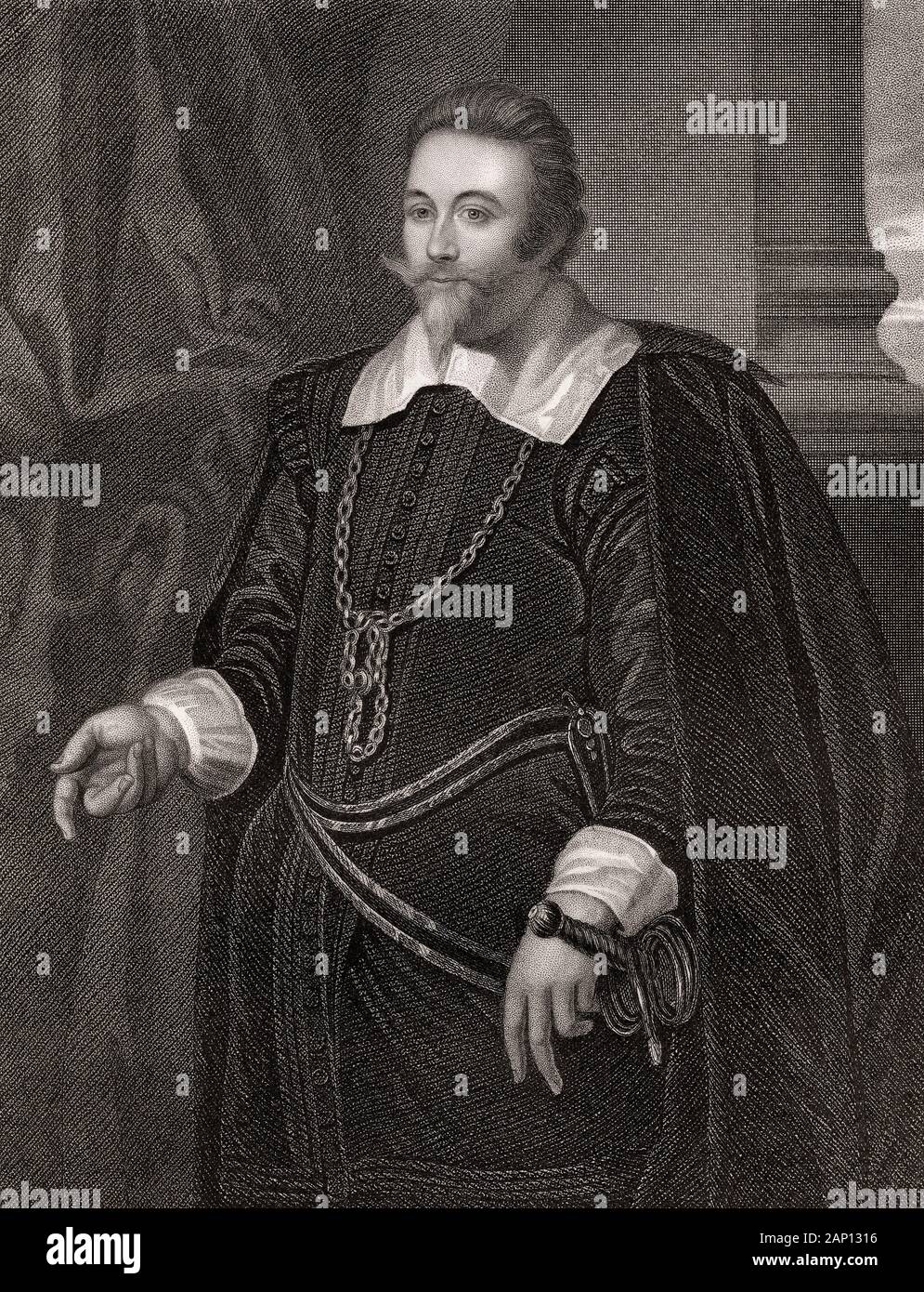 Francis Cottington, 1st Baron Cottington, ca. 1579-1652, an English ...