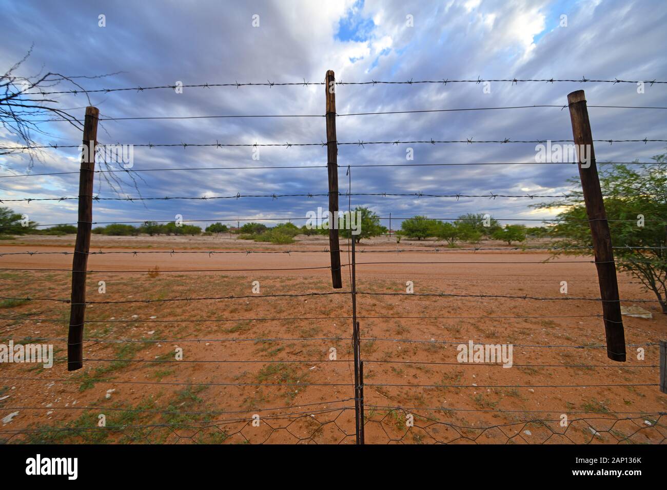 Mariental, Namibia. 21st Feb, 2019. Namibian pasture fence, taken on 02 ...