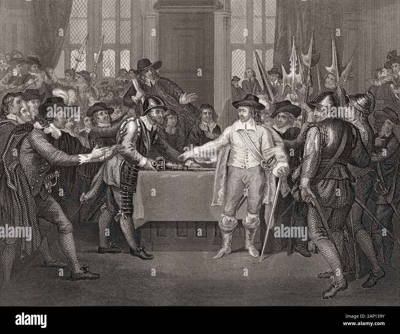 Oliver cromwell 1599 1658 english hi-res stock photography and images ...